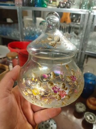 Vaso vintage decorato