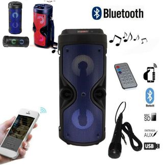 Cassa bluetooth portatile karaoke con Microfono Te