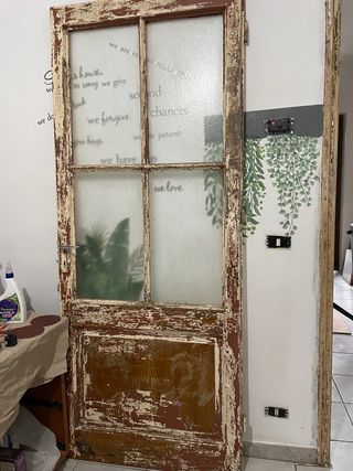 Porta interna vintage decapata primi anni del ‘900