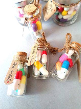 Segnaposto boccette vetro capsule