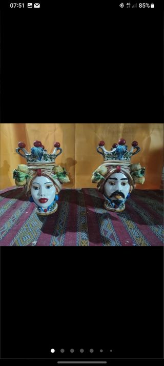 Teste di moro Siciliani originali Caltagirone