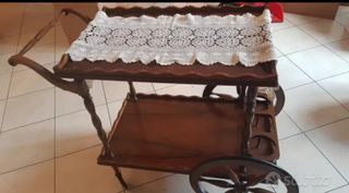 Carrello portavivande in legno