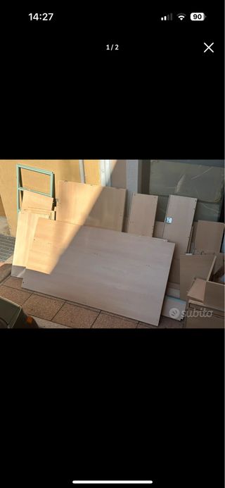 tavole di legno di varia misura