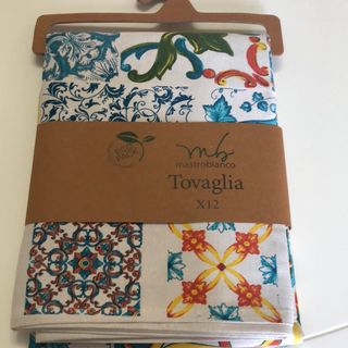 Tovaglia da tavola x 12 maioliche