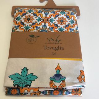 Tovaglia da tavola x6 maioliche