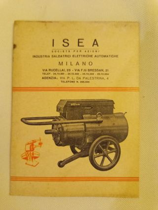 Libretto uso  I.S.E.A. Saldatrici