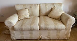 Divano due posti in tessuto nobile