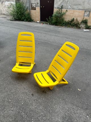 Coppia sedie in plastica