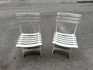 Coppia sedie in plastica