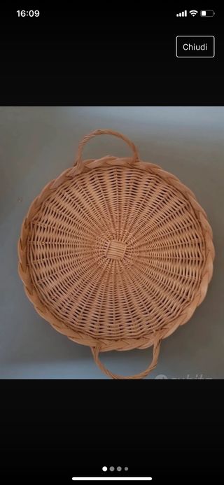 Set da 10 Vassoi Vimini