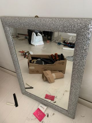 specchio con blillantini