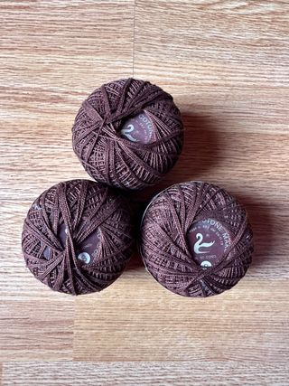 3 gomitoli 100% Puro Cotone Makò