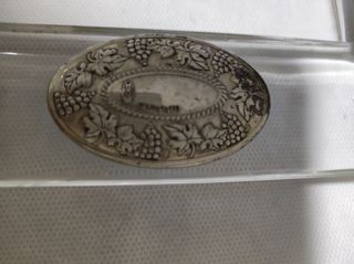 Vassoio vetro e argento