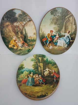 Quadri ovali - stampe su tavola