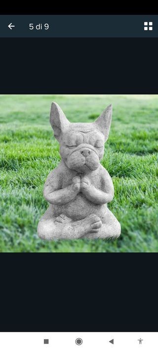 Cane statua in resina