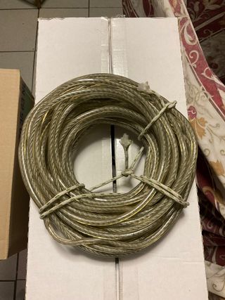 Cavetto in acciaio, plastificato