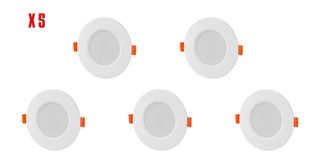 5 PSC Pannello LED da soffitto 5W 110mm 3000K 300l