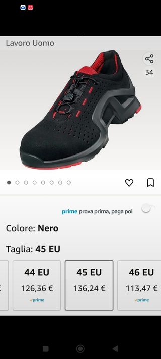 Scarpe da lavoro nuove N45