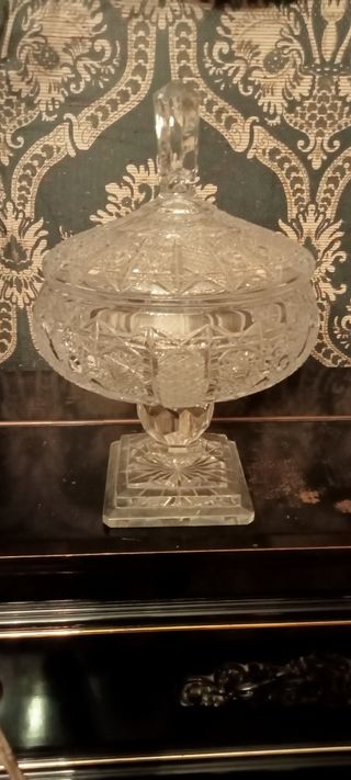 Porta biscotti in cristallo