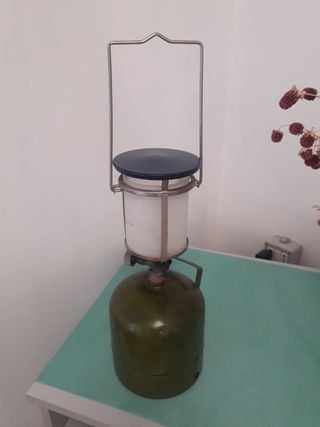 Lampada campeggio a gas vintage