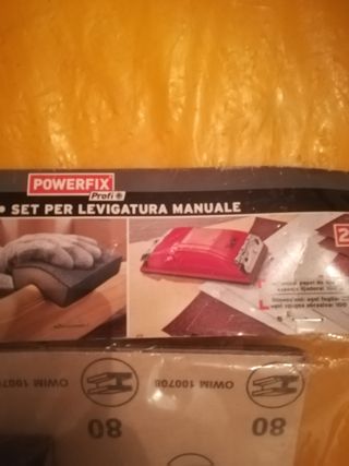 set per levigatura manuale Powerfix