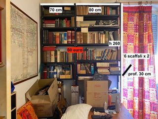 Scaffali di ferro laccati nero