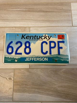 targa automobilistica decorativa