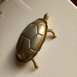 tartaruga in ottone portagioie