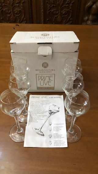 calici per acquavite "Prime uve"