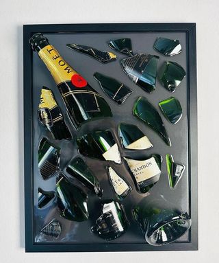 Quadro Moet & Chandon fatto a mano