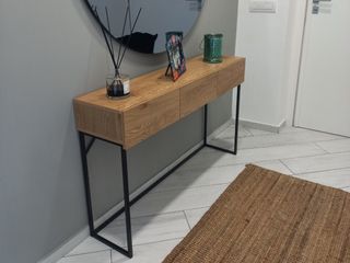 Consolle a 3 cassetti effetto rovere