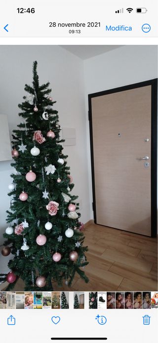 Albero di natale slim 210 cm