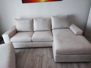Meraviglioso divano con penisola crema