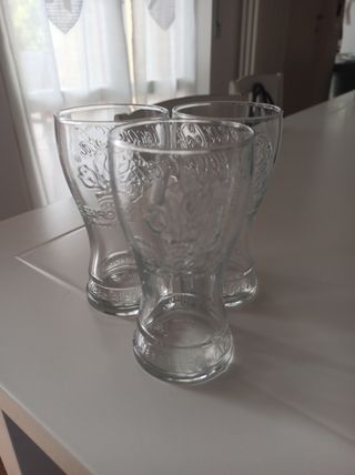 Nr. 3 bicchieri Coca Cola EURO 2012