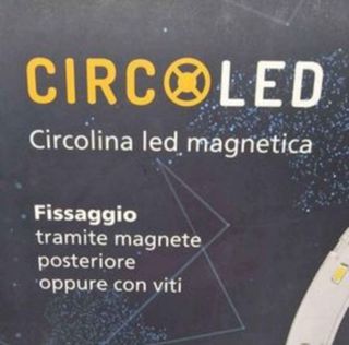 Lampada LED circolare con magnete 24W