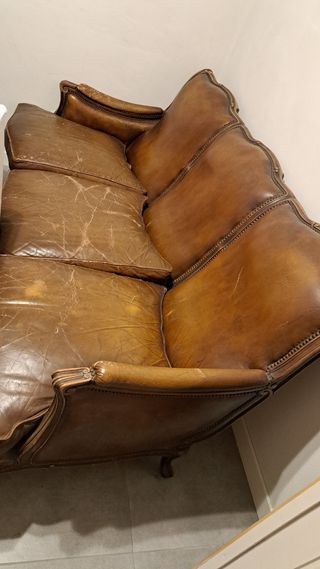 Divano pelle vintage