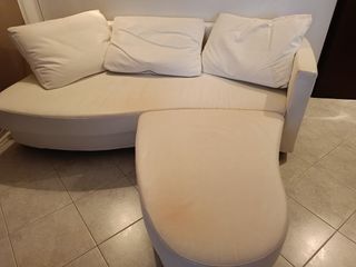 divano 3 posti ecopelle bianco come nuovo