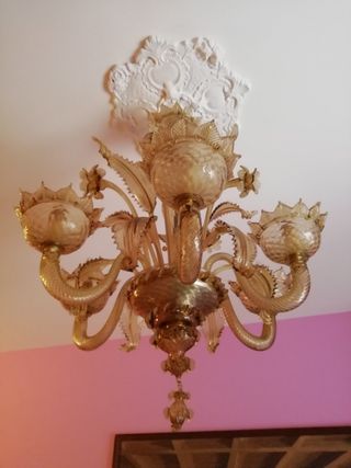 Lampadario in vetro di murano