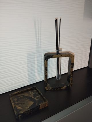 Vaso moderno + vassoio piattino