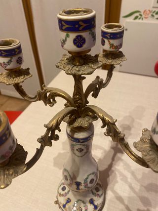 Candelabro decorato vintage