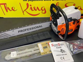 MOTOSEGA 52CC DOPPIA LAMA 25CM E 50CM