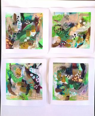 cuadros abstracto hecho a mano/arte original