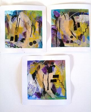 Cuadros abstracto hecho a mano/mural