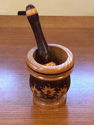 pestello in legno vintage