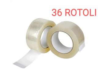 36 rotoli nastro adesivo imballaggio 50×132metri