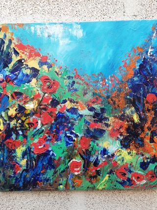 Quadro fiori  quadrato 50 X 50