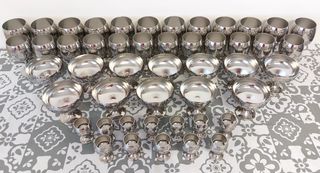 Calici vintage in acciaio inox