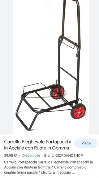 Carrellino pieghevole