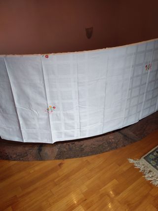 tovaglia 132 x 223 cm cotone vintage nuova