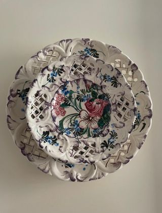 Pregiato servizio da dolce in ceramica icam